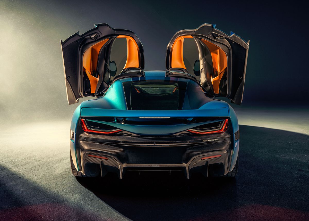 'Rimac Nevera' Poster, picture, metal print, paint by Monster Car ...