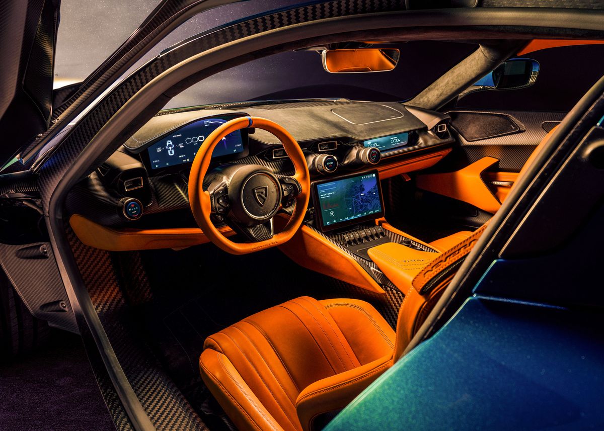 'Rimac Nevera' Poster, picture, metal print, paint by Monster Car ...