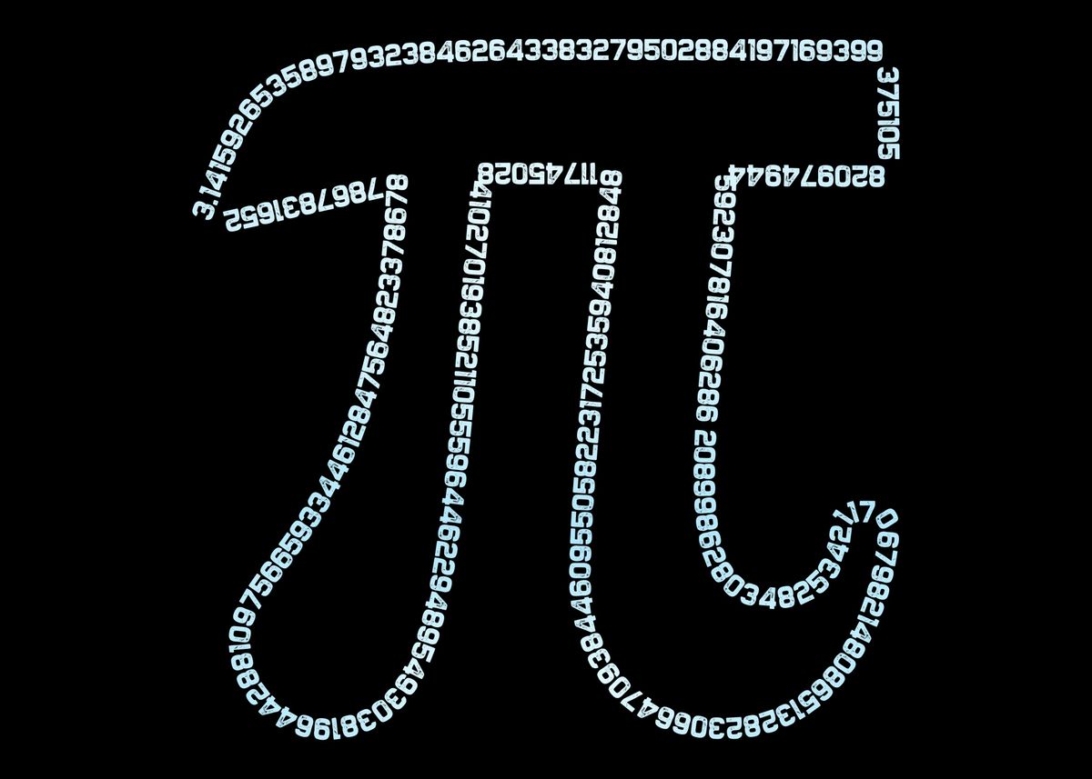 'Irrational Number Math' Poster, picture, metal print, paint by ...