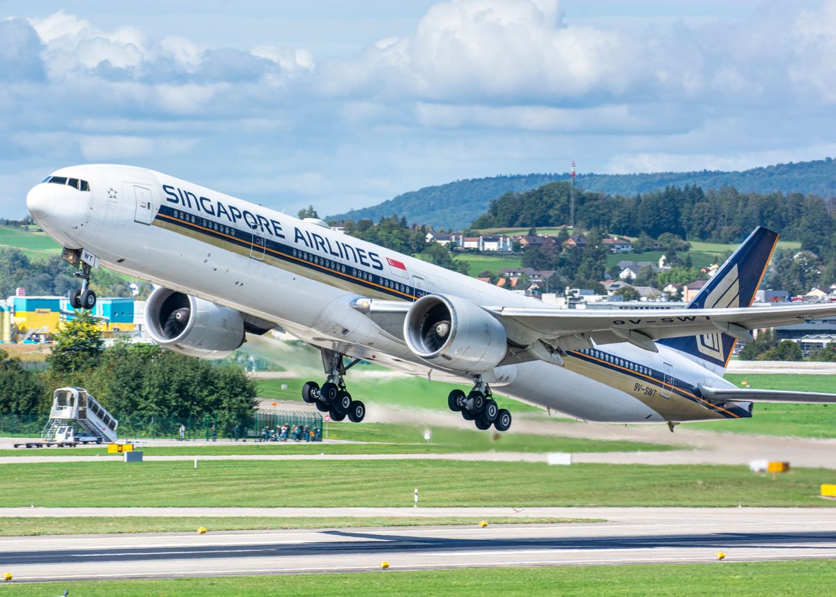 'Singapore Airlines B777' Poster by KarolPhotoworld | Displate