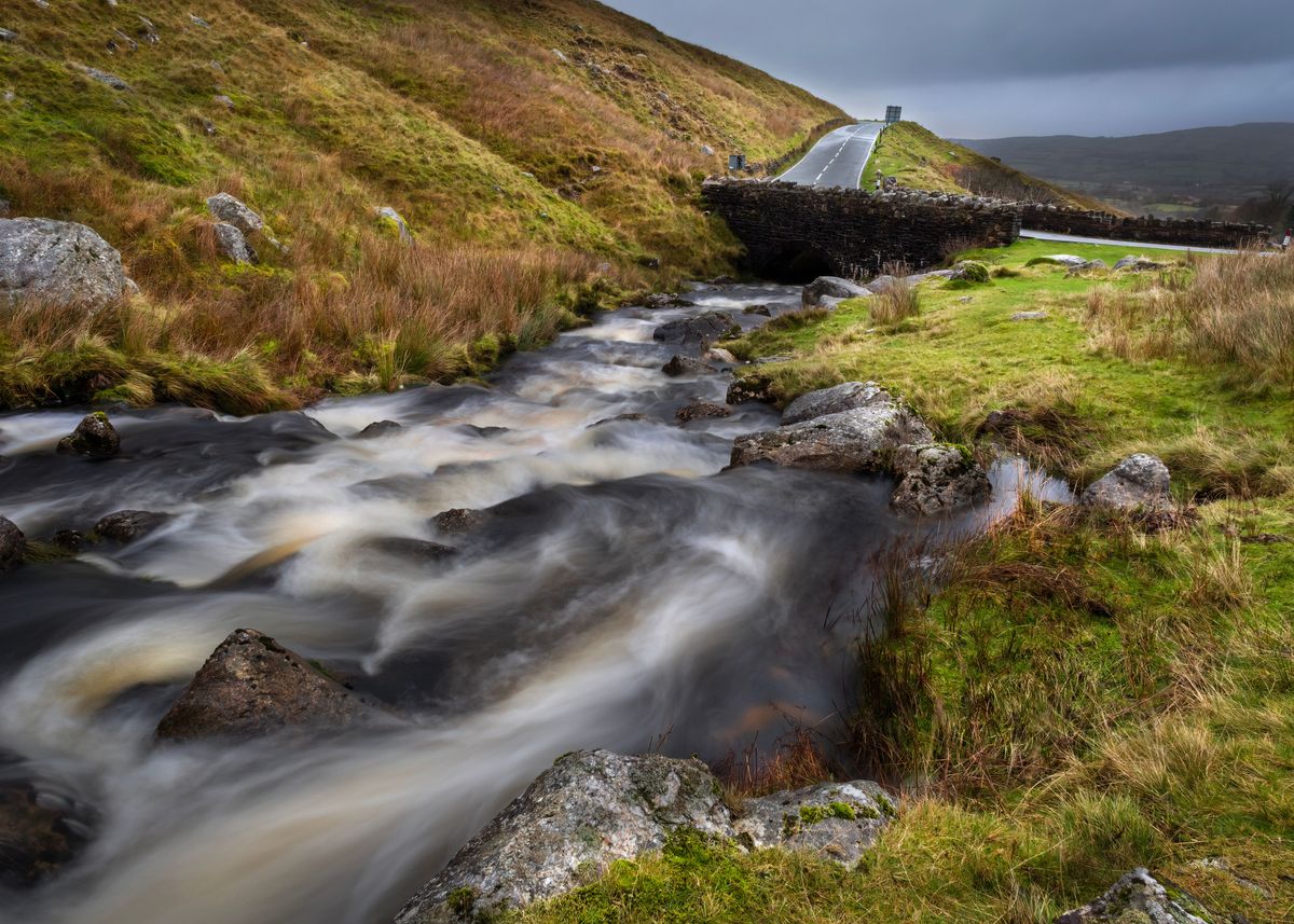 'The Afon Clydach and A4069' Poster, picture, metal print, paint by ...