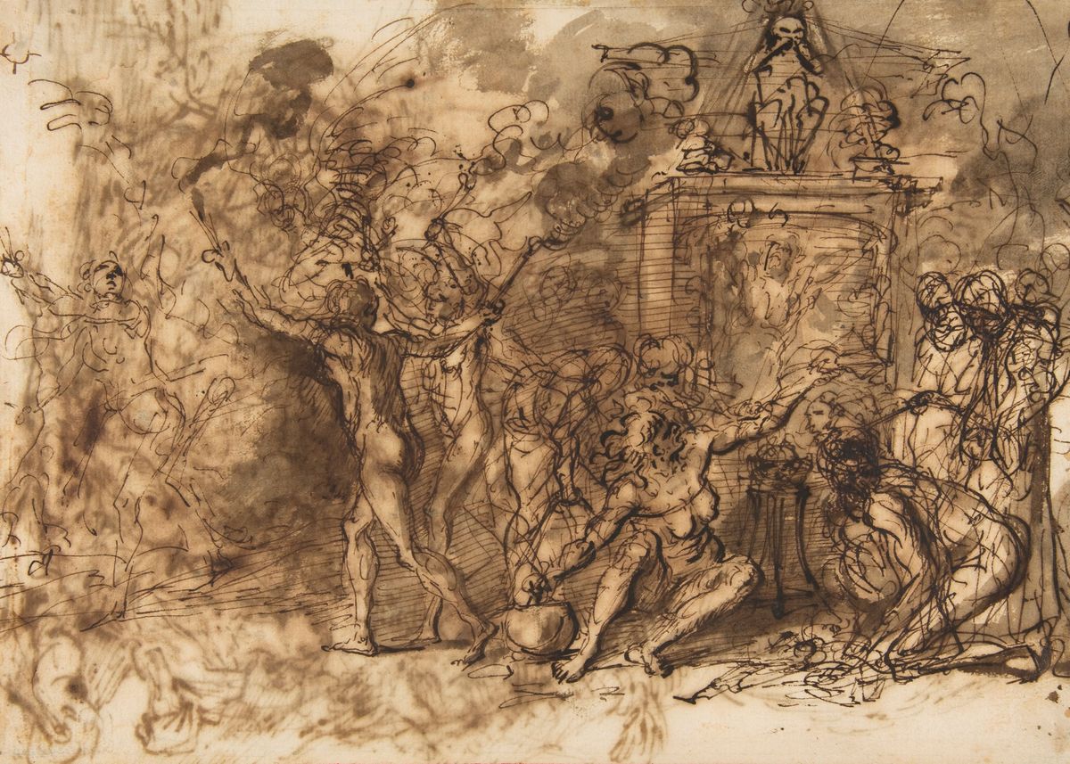 'Witches Sabbath sketch' Poster, picture, metal print, paint by ...
