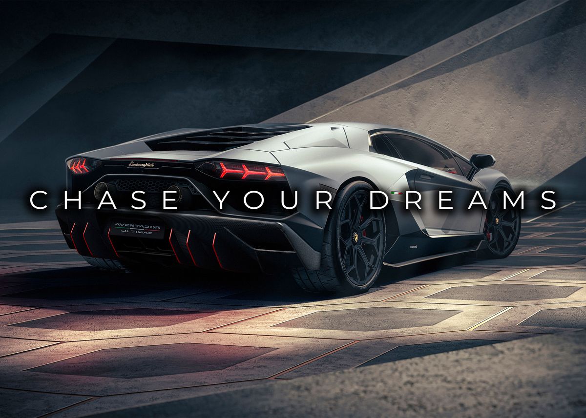 'Chase Your Dreams' Poster, picture, metal print, paint by Conceptual ...