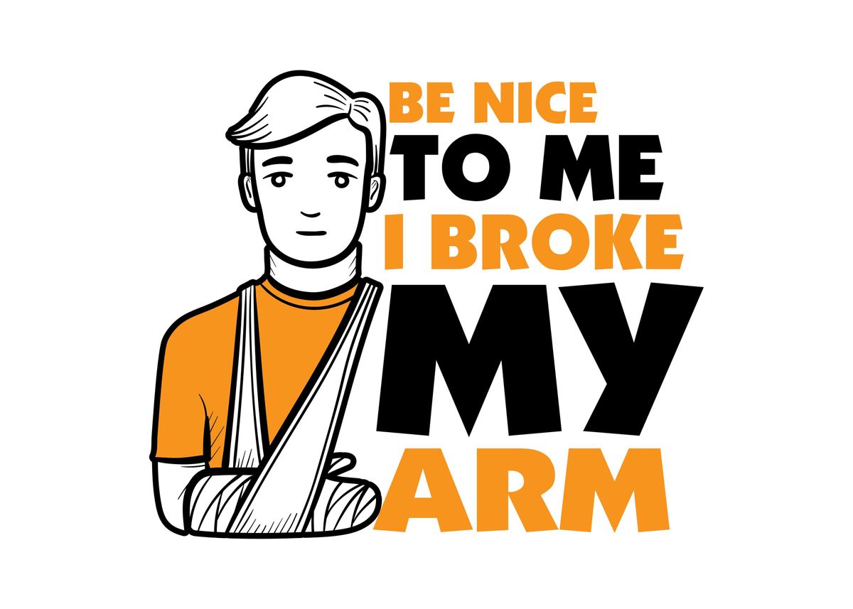 'Broken Arm' Poster by Sebastian Wünsche | Displate