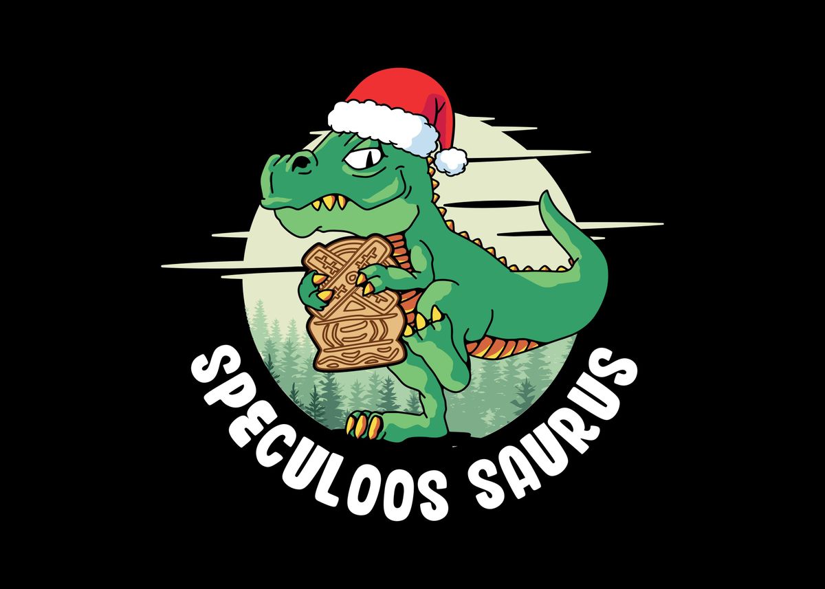 'Speculoos Saurus' Poster, picture, metal print, paint by Sebastian ...