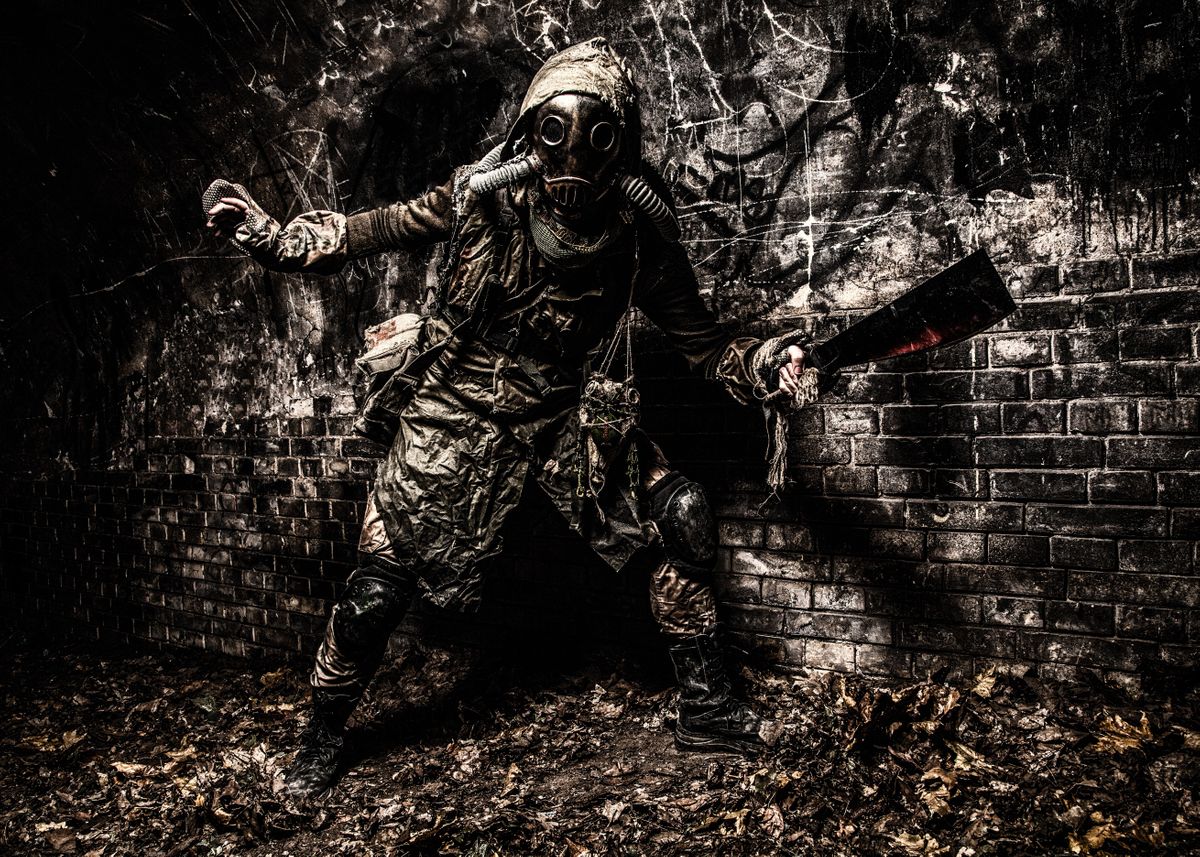 'Post apocalyptic warrior' Poster, picture, metal print, paint by ...