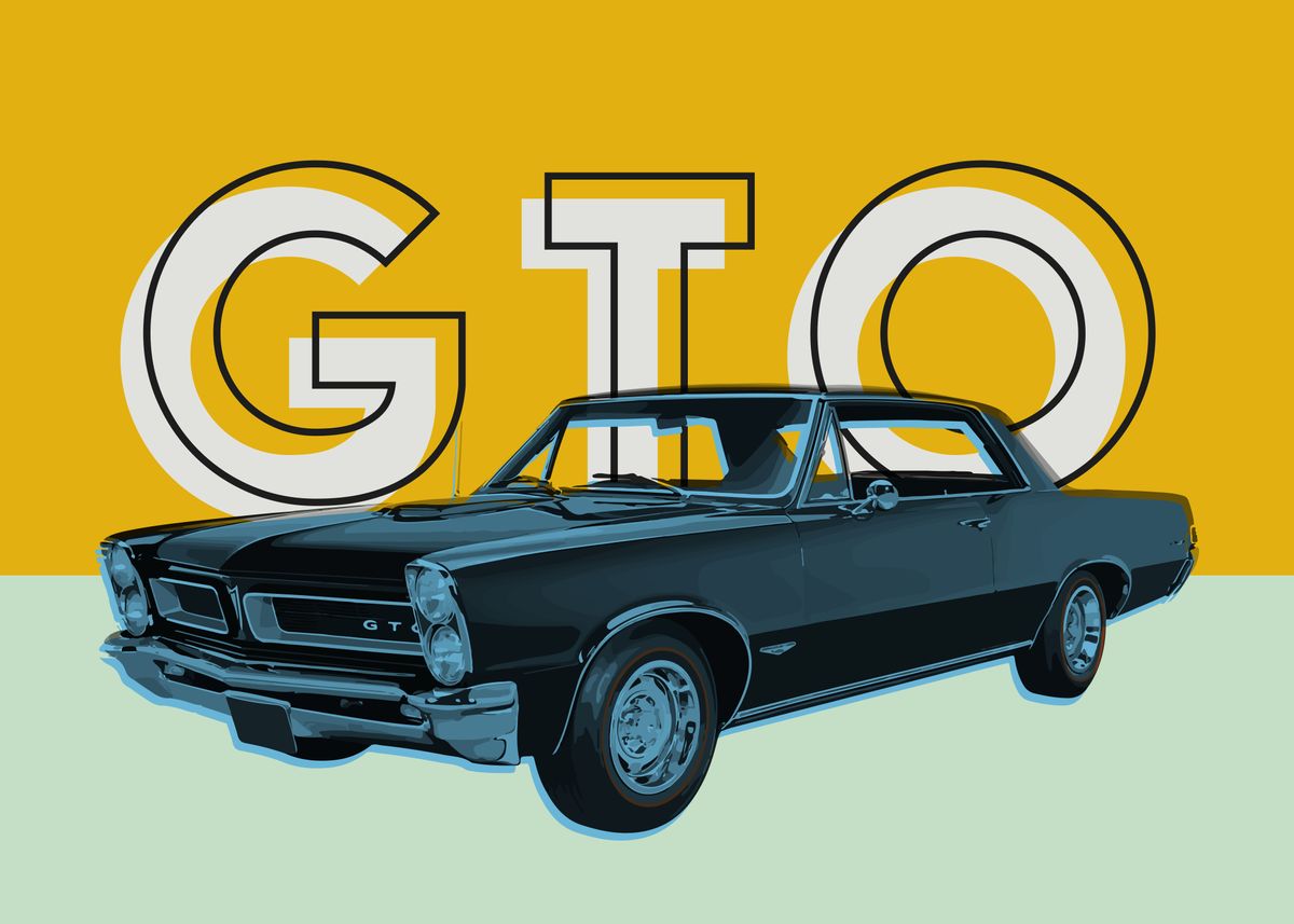'Pontiac GTO Gran Turismo' Poster by dkDesign | Displate