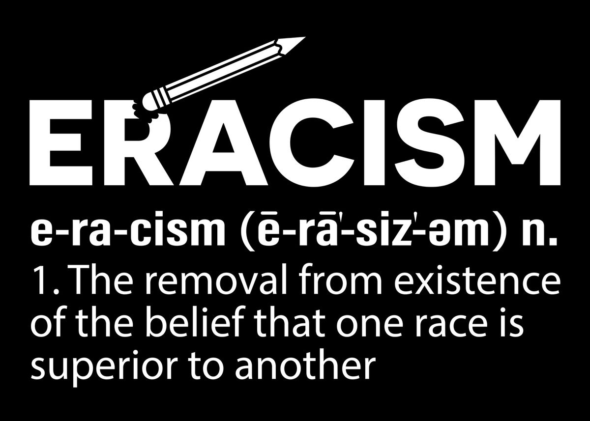 'Anti Racism' Poster by CrazySquirrel | Displate