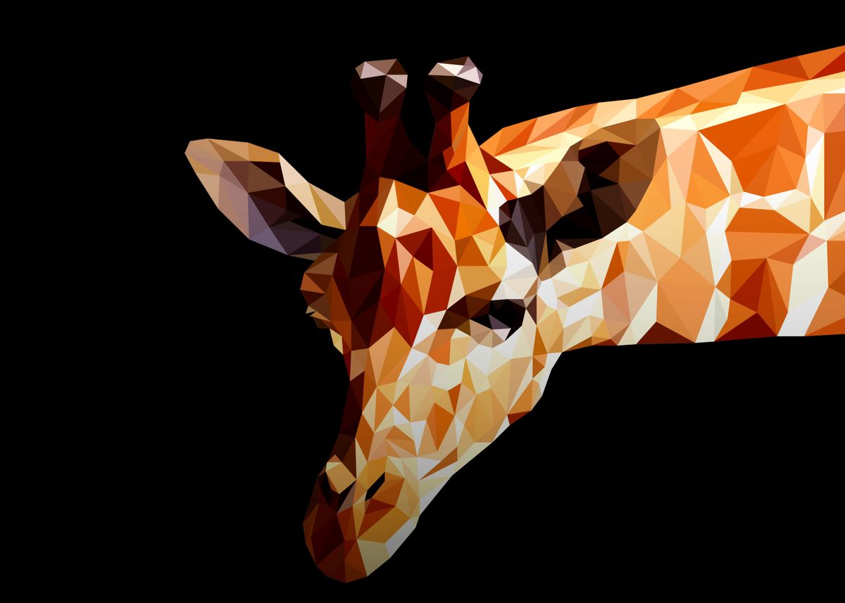 'Giraffe' Poster by dung nguyen | Displate