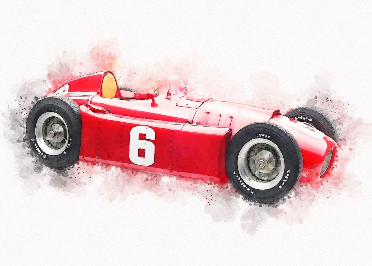 'Ferrari d50 1956' Poster, picture, metal print, paint by kun bin ...