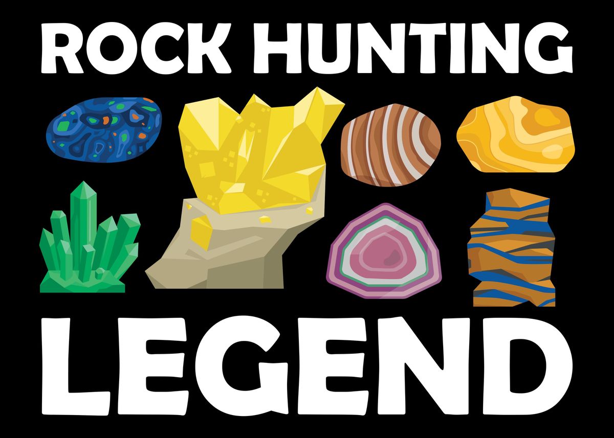 'Rock Hunting' Poster, picture, metal print, paint by BobbyBubble ...