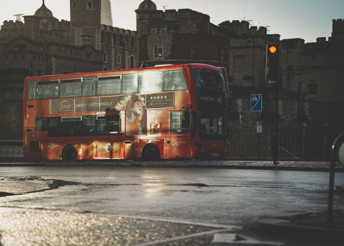 'London bus' Poster by nicolas stempien lauff | Displate