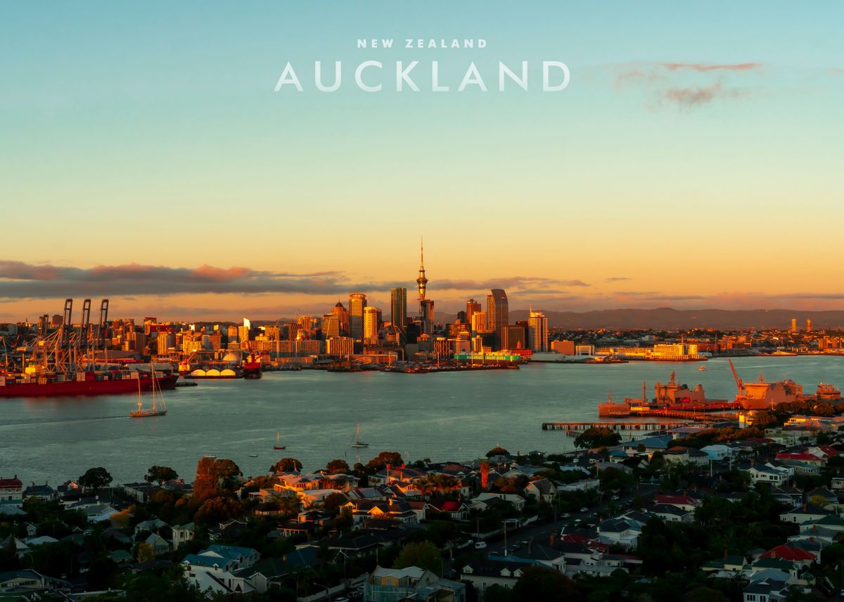 'Auckland Landscape' Poster by Fariedsfth | Displate