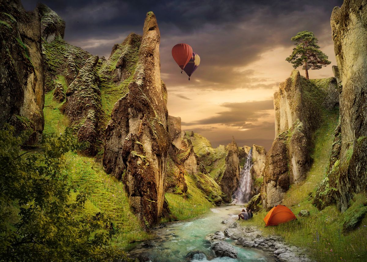 'Time Out' Poster, picture, metal print, paint by Simone Wunderlich ...