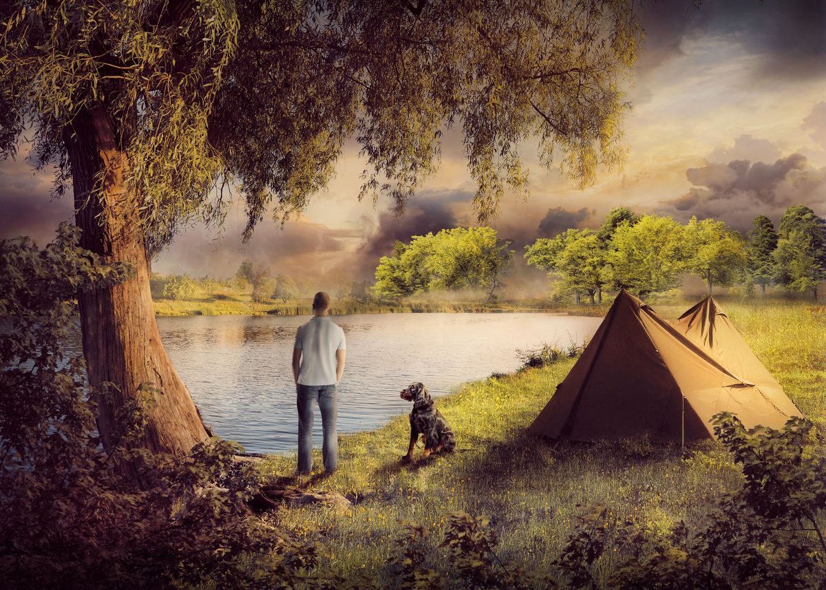 'Time Out' Poster, picture, metal print, paint by Simone Wunderlich ...