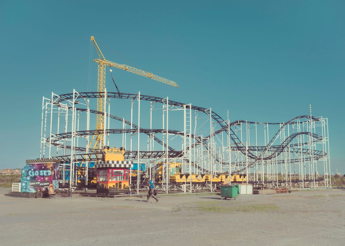'Roller coaster' Poster by Laura Sanchez | Displate
