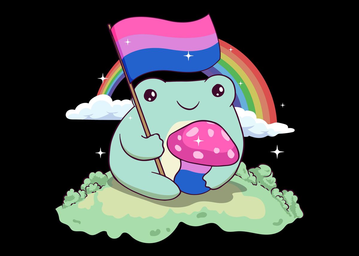 'Bisexual Pride Bi' Poster, picture, metal print, paint by ...