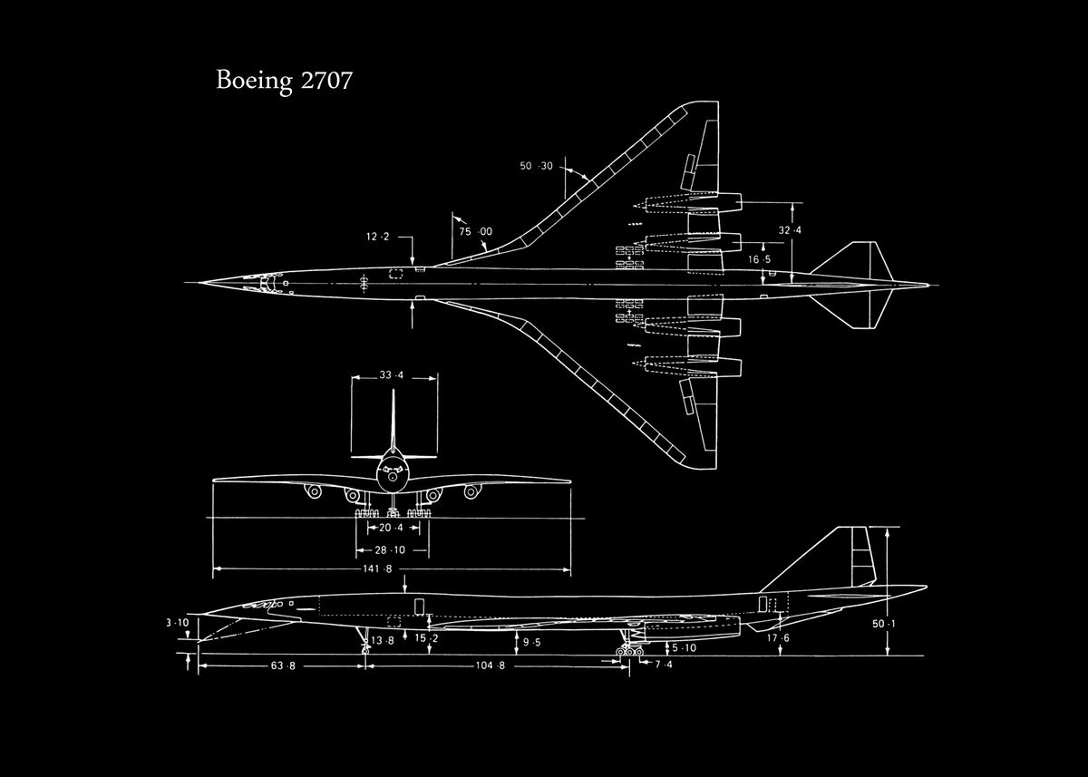 'Boeing 2707' Poster by Mod Yof | Displate