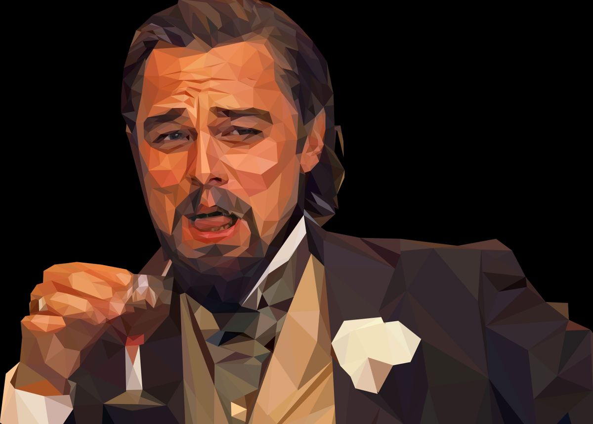 'Launging leo meme' Poster, picture, metal print, paint by Lowpoly ...