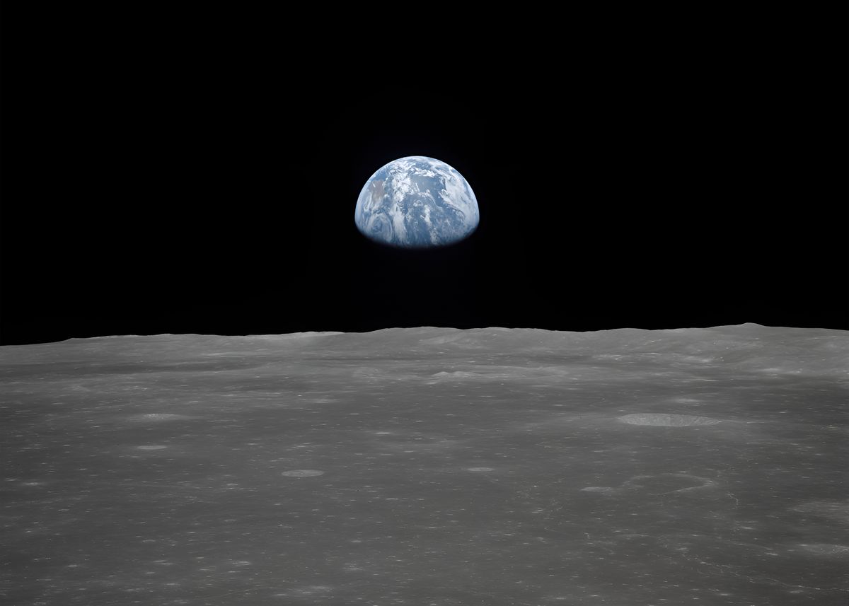 'Earth Rise' Poster, picture, metal print, paint by Galaxy Images ...