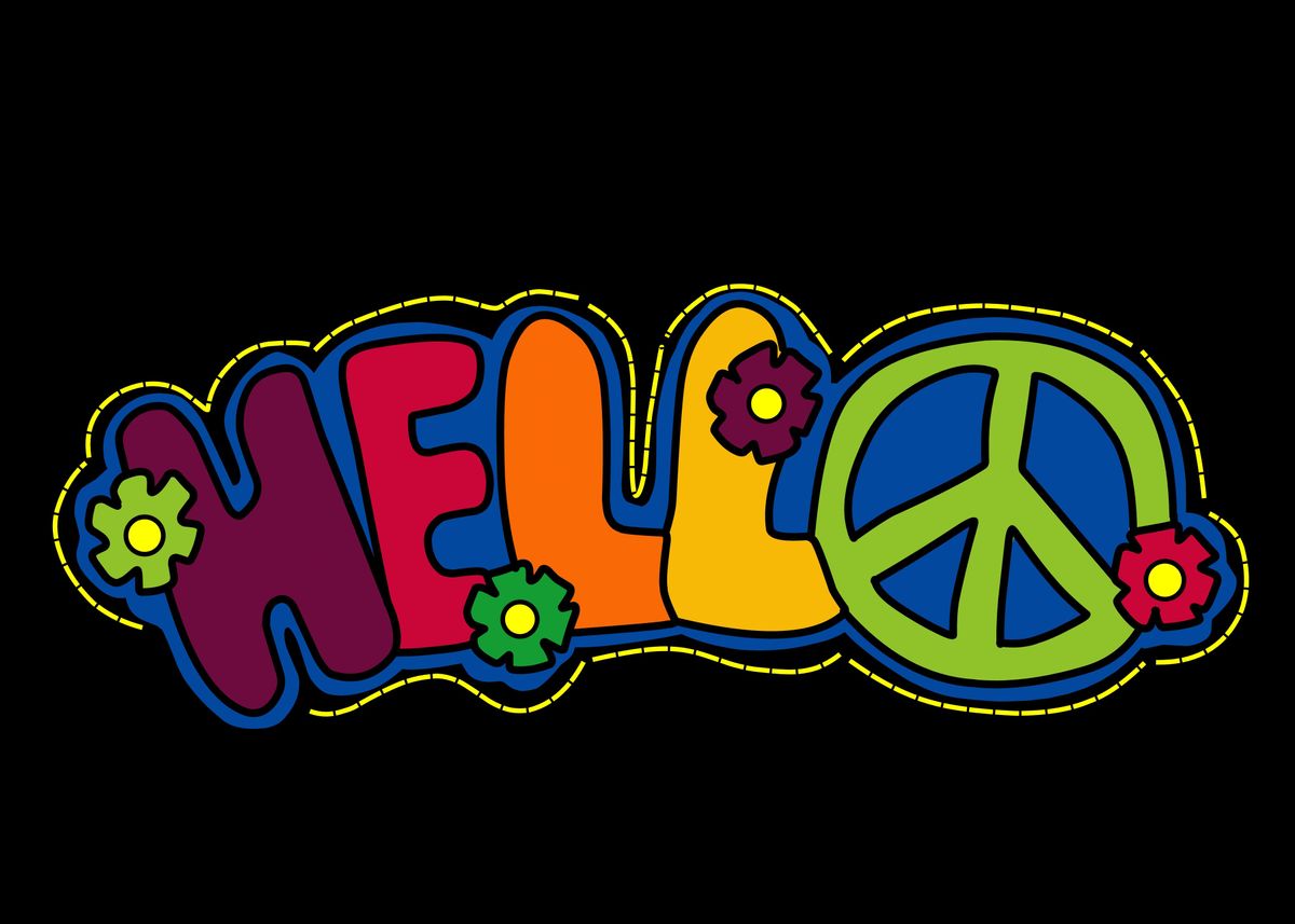 'hello art' Poster by Mshel Tyan | Displate