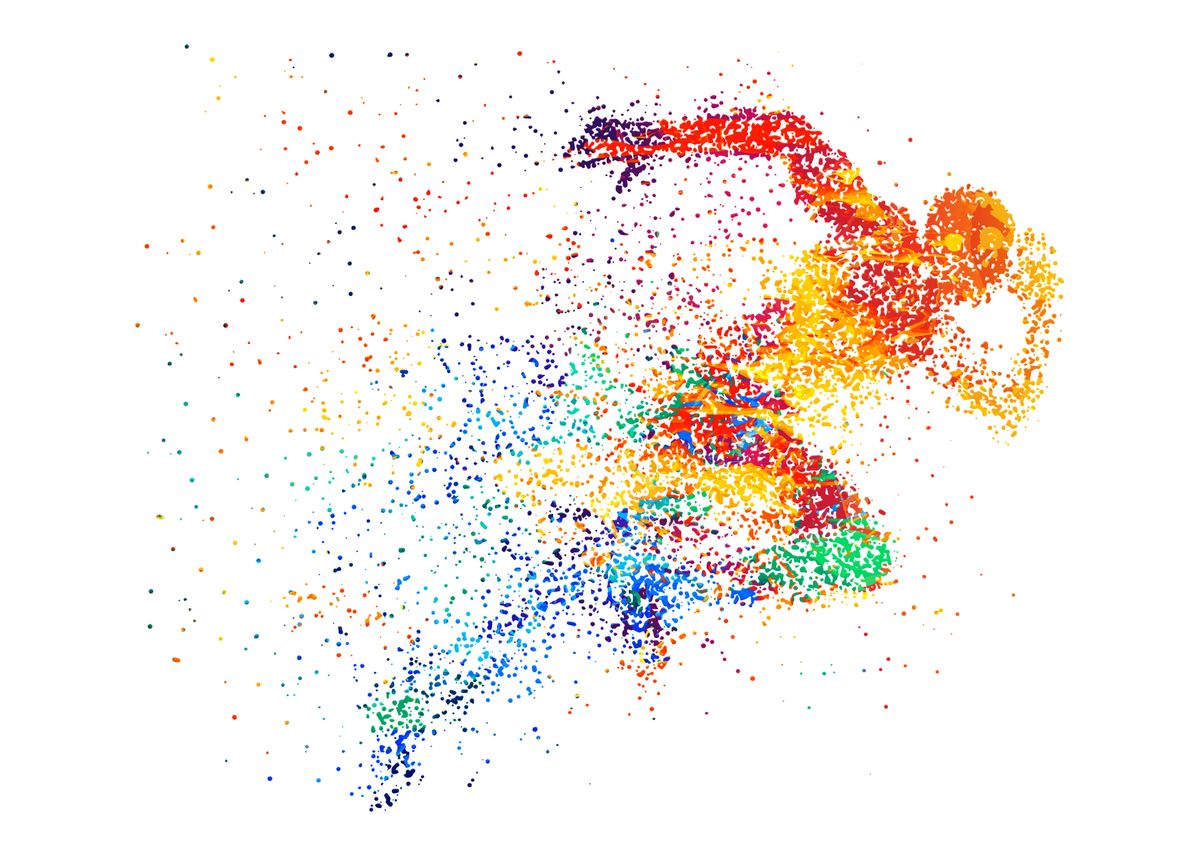 'Watercolors Runner' Poster by Dalton Joyce | Displate