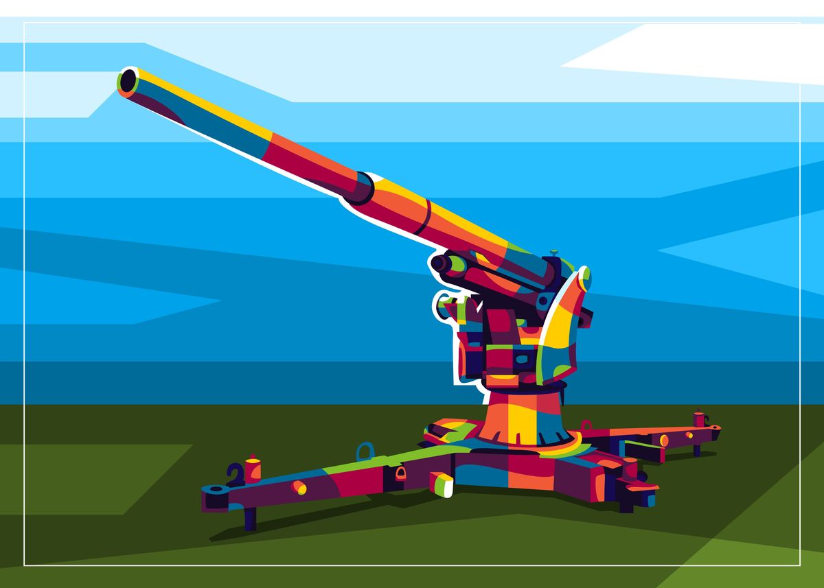 'Flak 88' Poster, picture, metal print, paint by Lintang Wicaksono ...