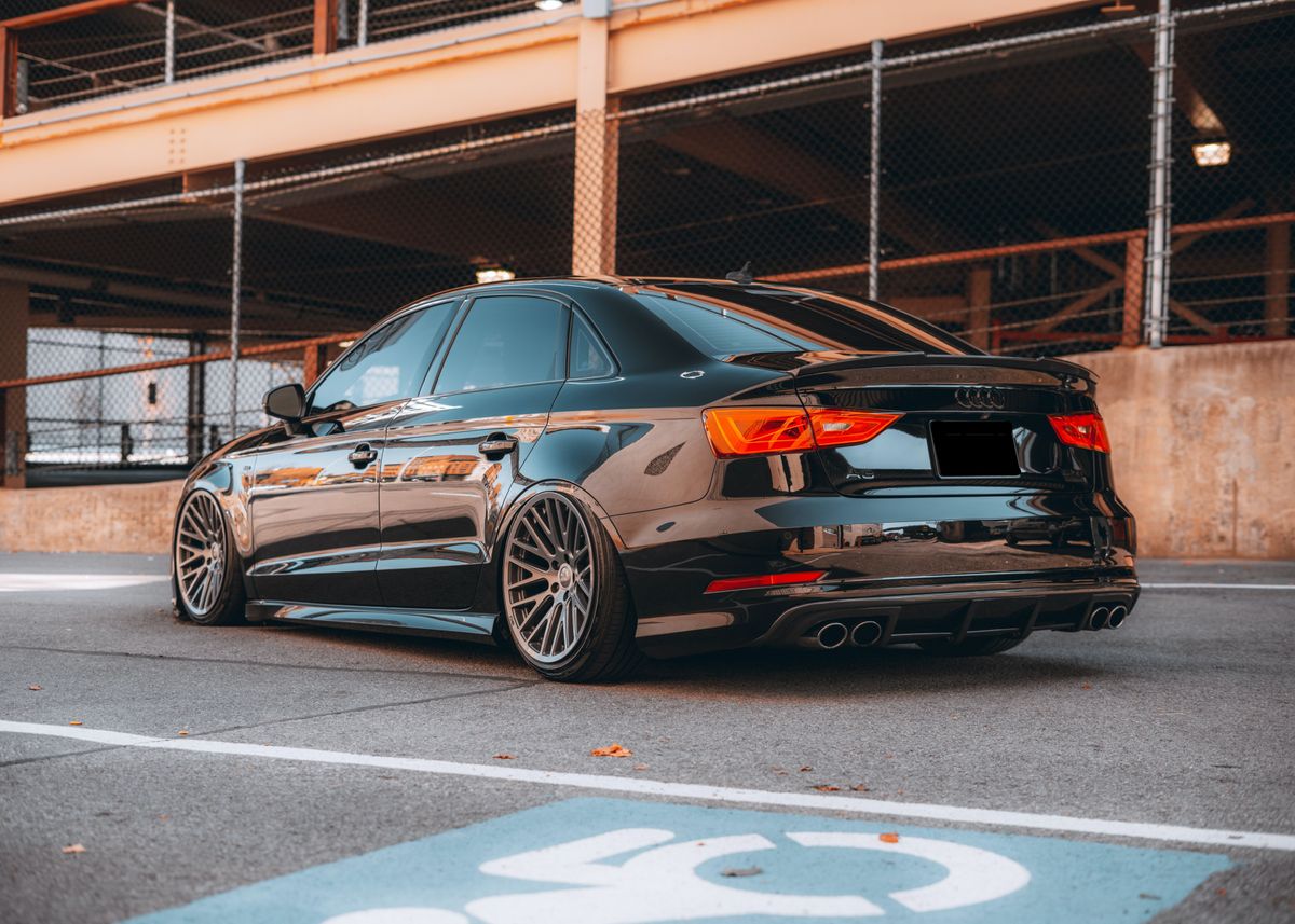 'Audi A3' Poster, picture, metal print, paint by Marcel Lee | Displate