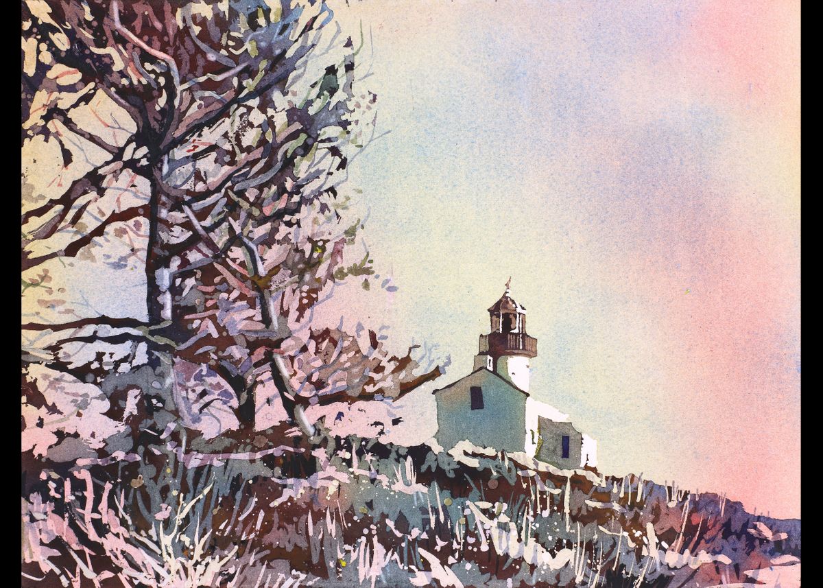 'Point Loma Lighthouse SD' Poster, picture, metal print, paint by Ryan ...