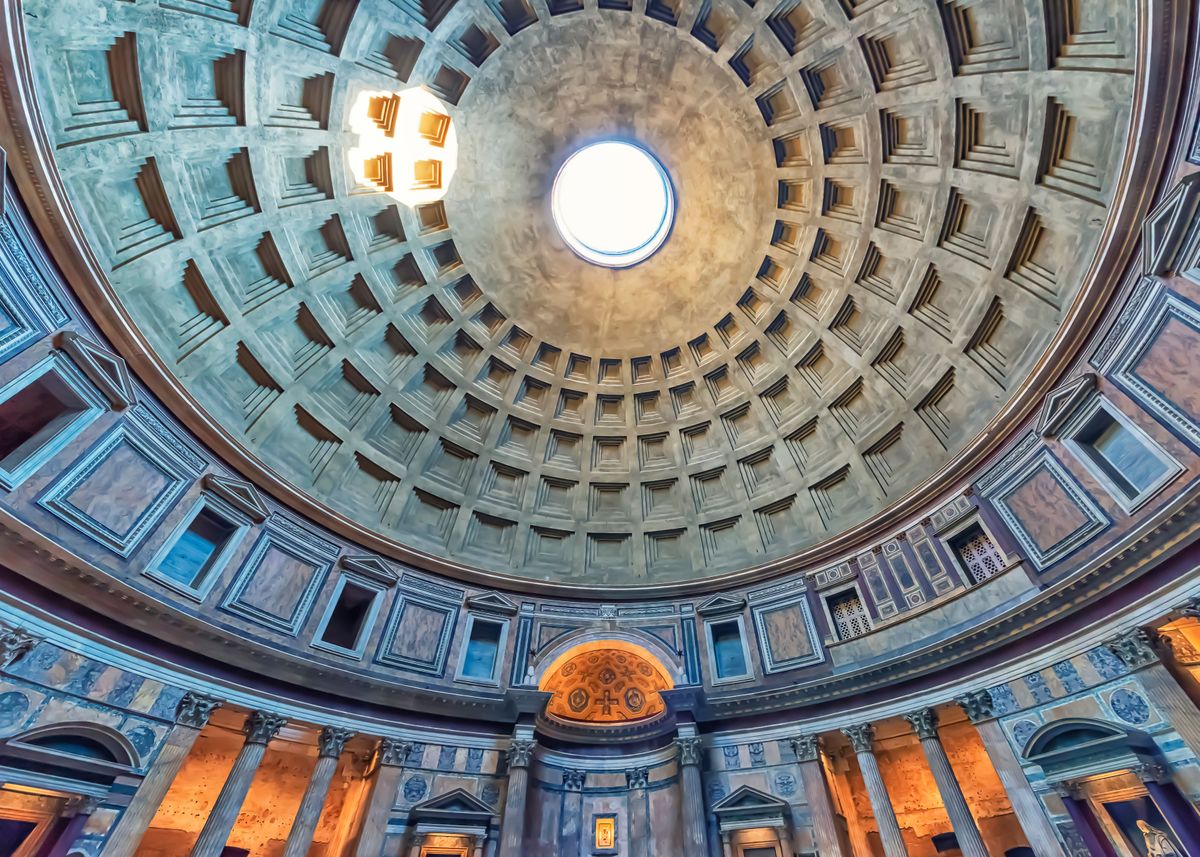 'Inside The Pantheon' Poster, picture, metal print, paint by Mango Art ...