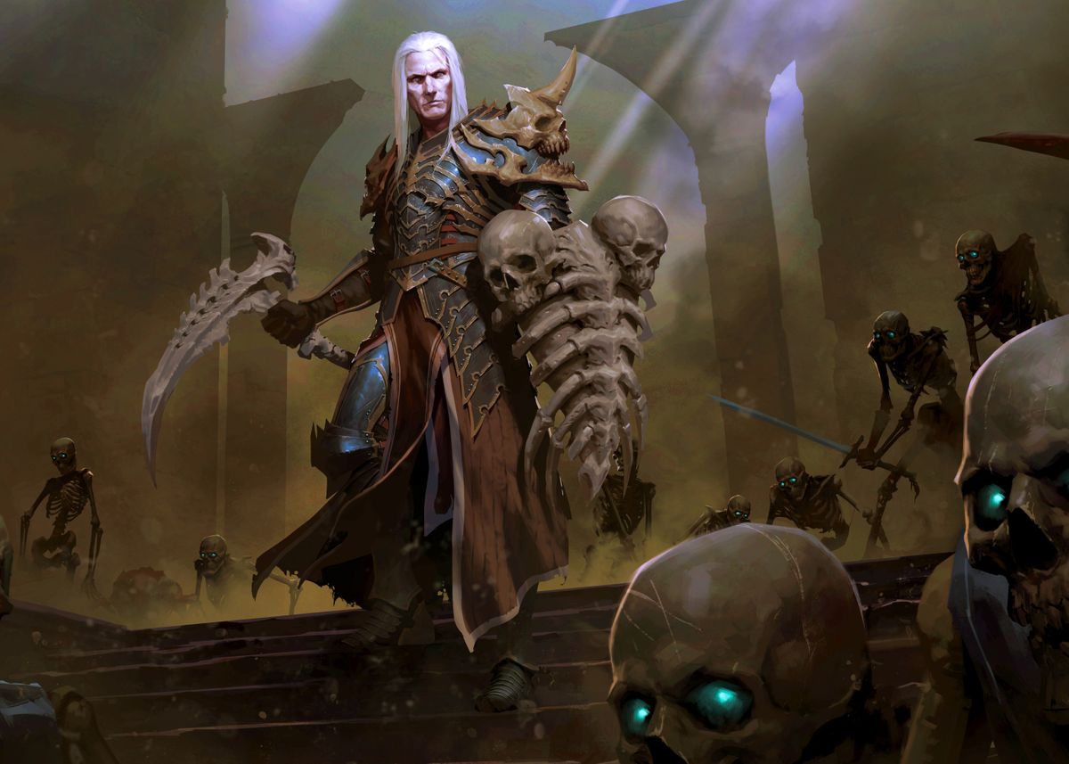 'Necromancer' Poster, picture, metal print, paint by Diablo | Displate