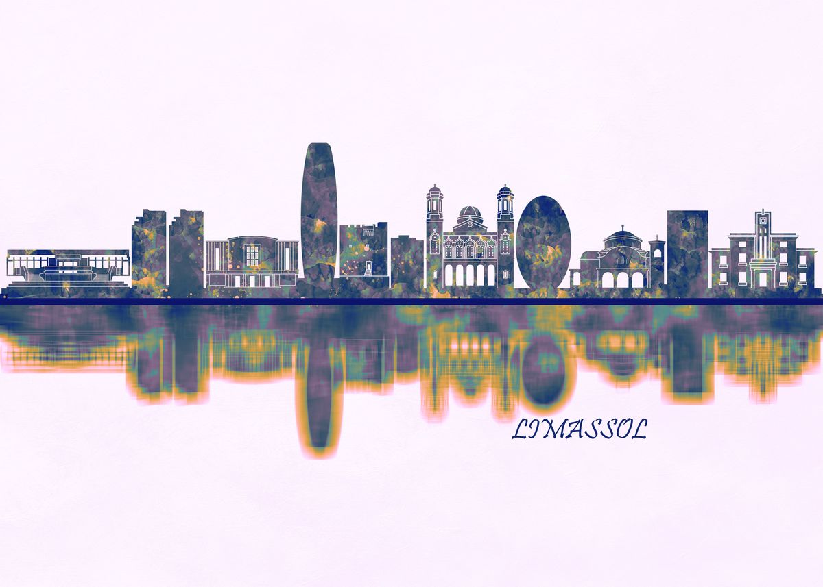 'Limassol Skyline' Poster by Towseef Dar | Displate
