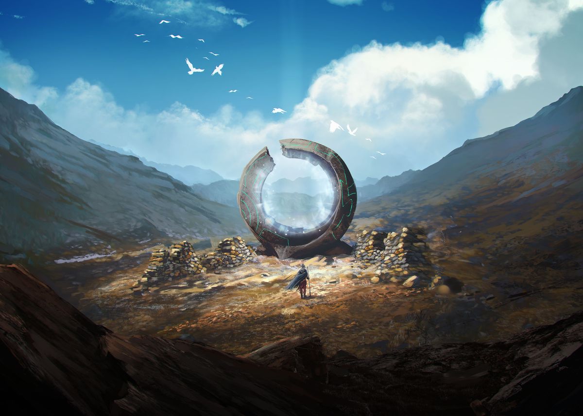 'Portal 2 Gate Dimension' Poster, picture, metal print, paint by Enzo ...