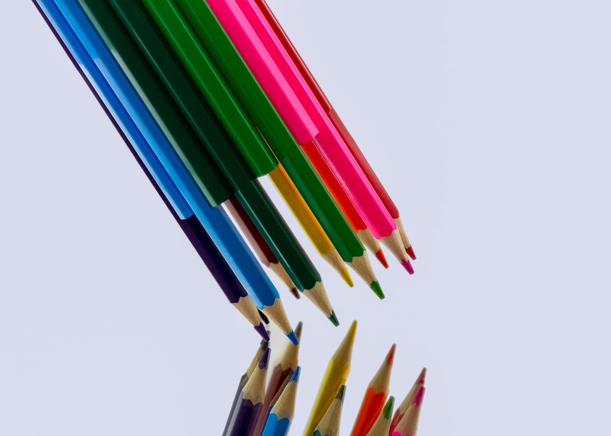 'colored pencil mirror' Poster by Travel Travel | Displate