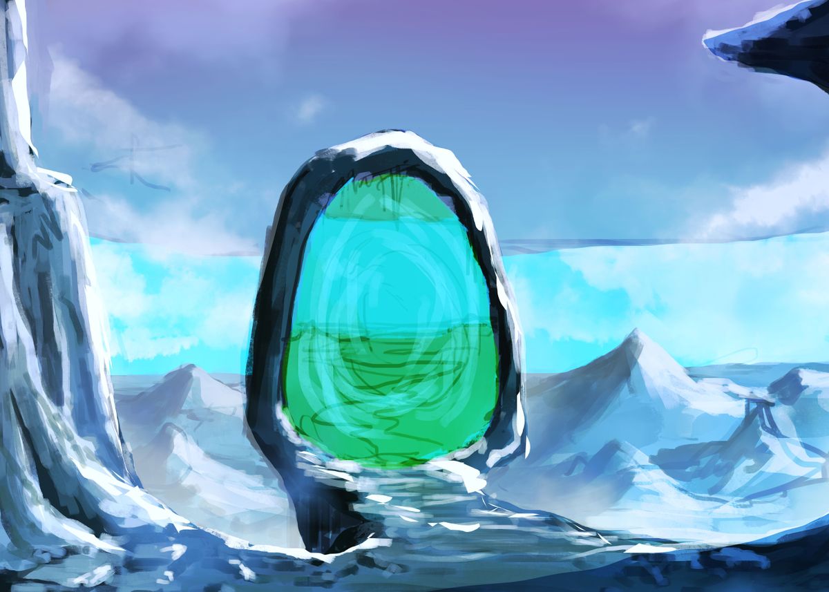 'Portal 2 Gate Dimension' Poster by Enzo Lazio | Displate