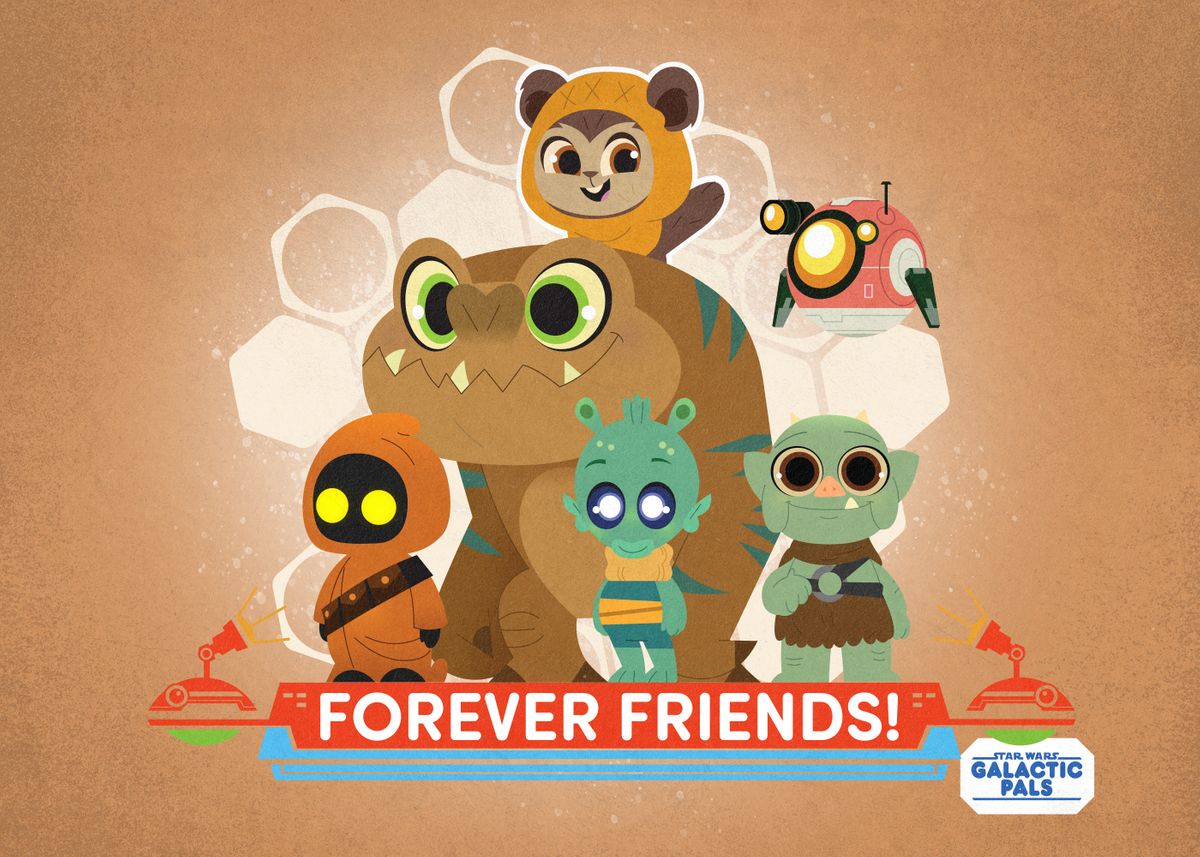 'Forever friends' Poster, picture, metal print, paint by Star Wars ...