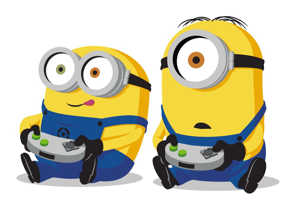 'Gamers Bob and Stuart' Poster, picture, metal print, paint by Minions ...