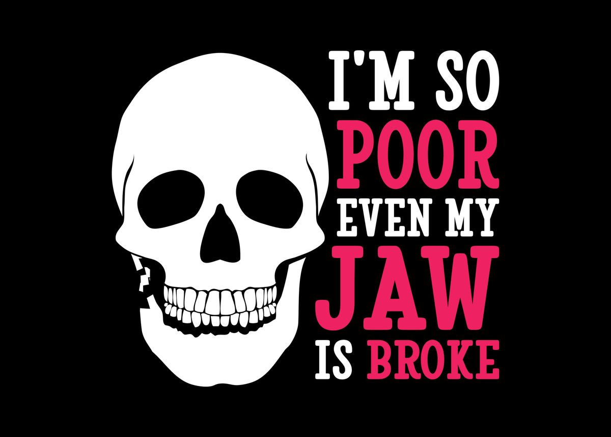 'Broken Jaw' Poster by Sebastian Wünsche | Displate