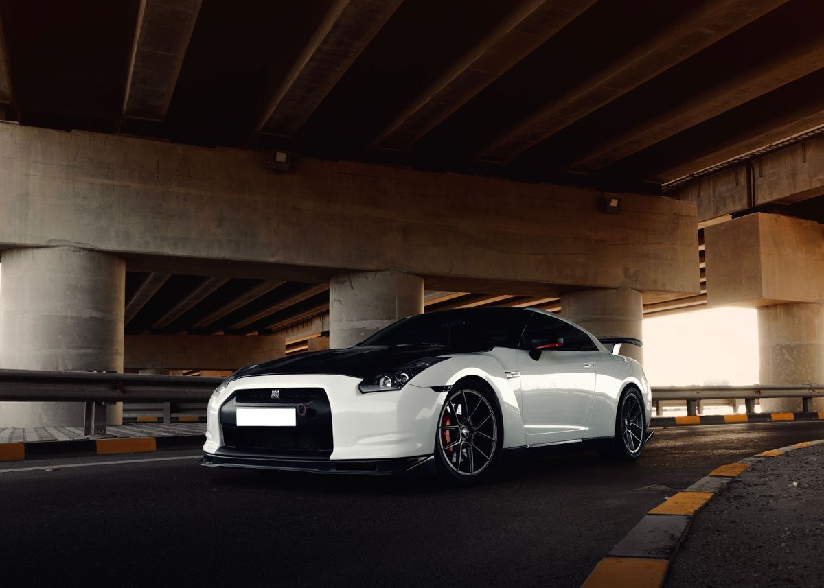'Nissan GTR' Poster, picture, metal print, paint by Marcel Lee | Displate