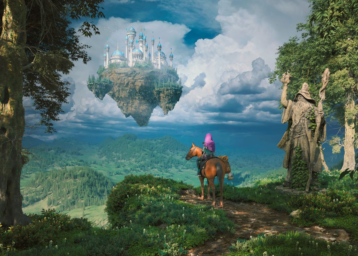 'The Mage Citadel' Poster, picture, metal print, paint by dreamwalker ...