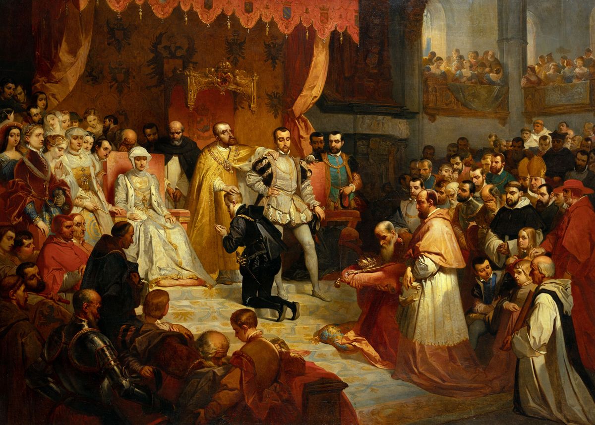 'The abdication of Emperor' Poster, picture, metal print, paint by ...