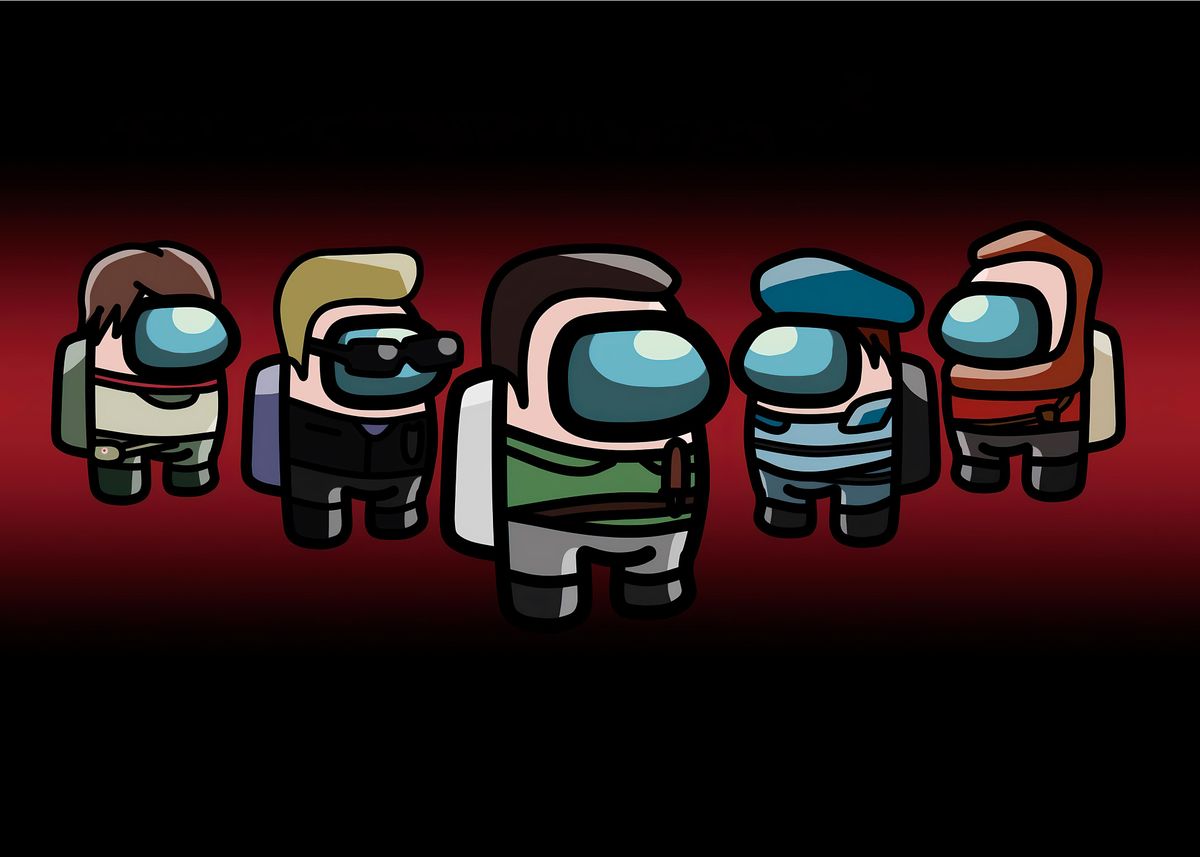 'Among Us Character Game' Poster, picture, metal print, paint by ...