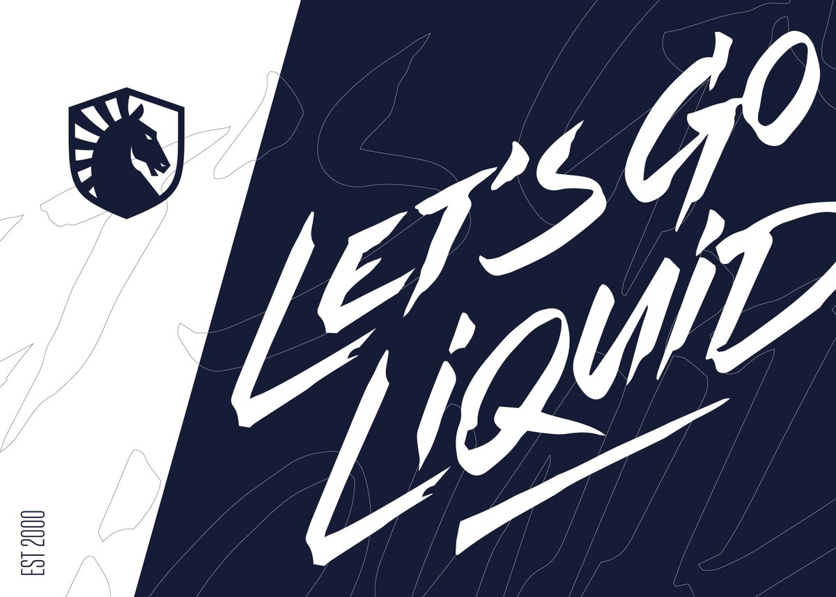 'Lets Go Liquid Horizontal1' Poster, picture, metal print, paint by ...