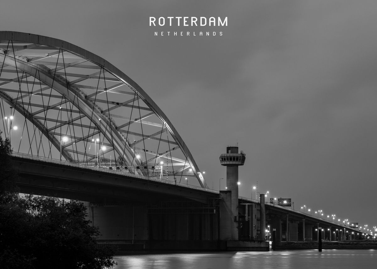 'Rotterdam ' Poster, picture, metal print, paint by Big City | Displate
