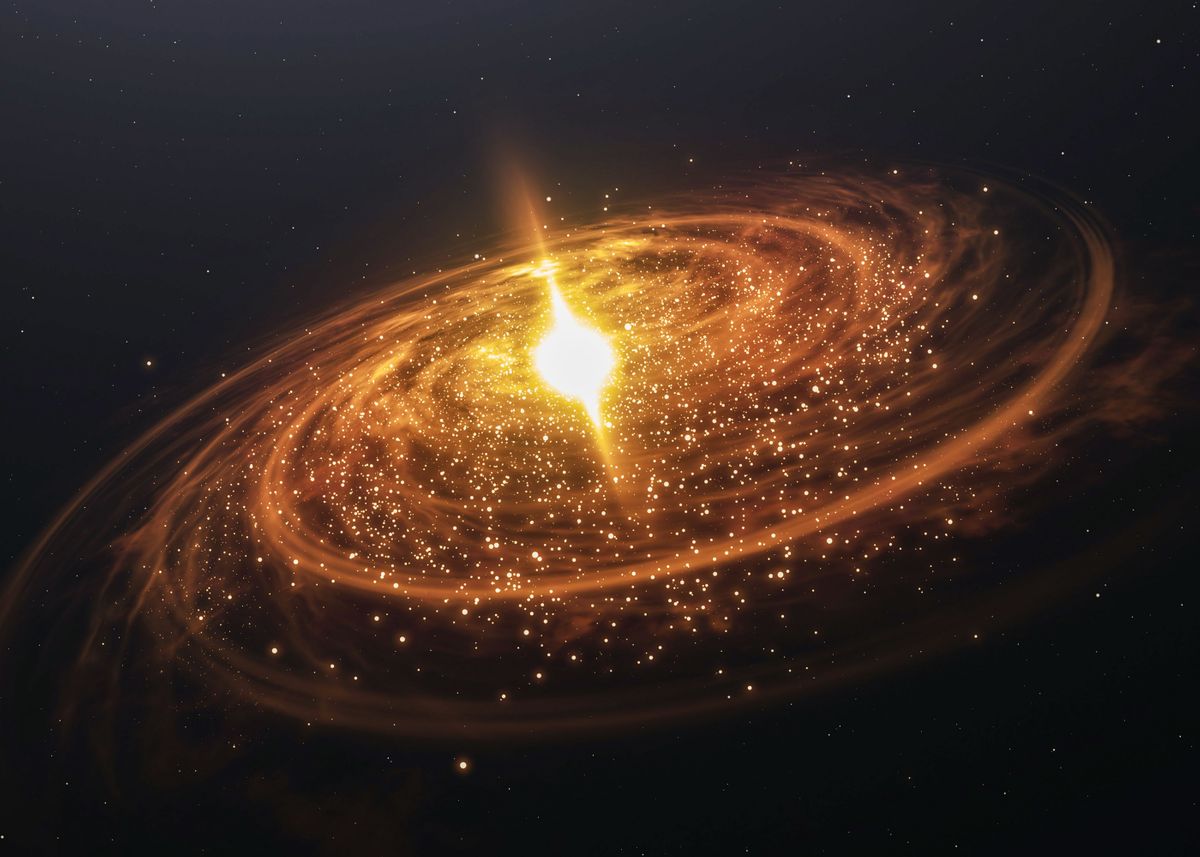 'Galaxy Cluster' Poster, picture, metal print, paint by PosterSuite ...