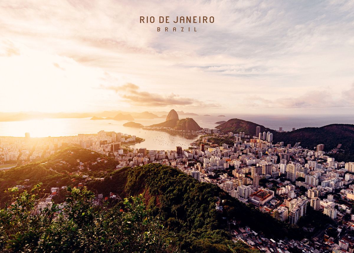 'Rio de Janeiro ' Poster, picture, metal print, paint by Travel Addict ...