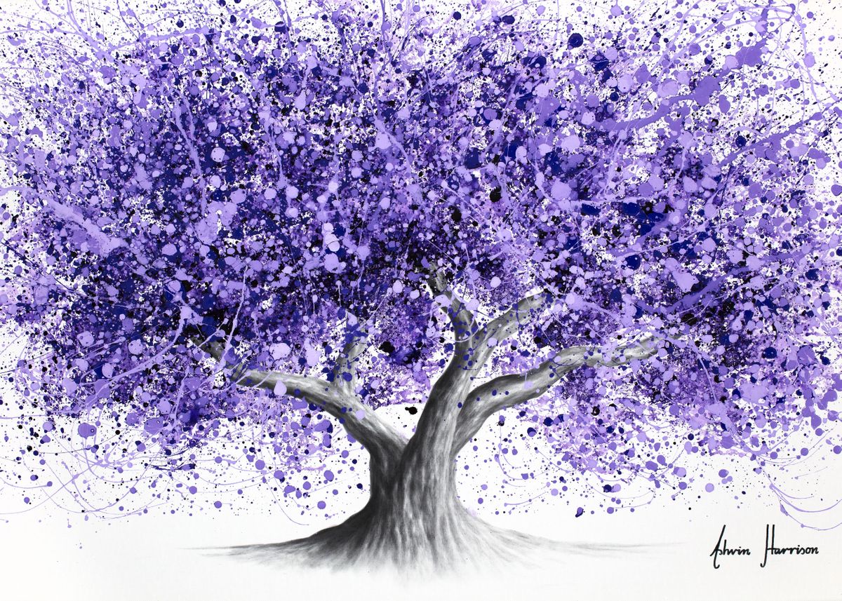 'Jacaranda Jazz Tree' Poster, picture, metal print, paint by Ashvin ...