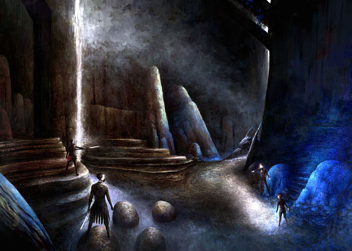 'Hidden spring' Poster, picture, metal print, paint by Martin Engler ...