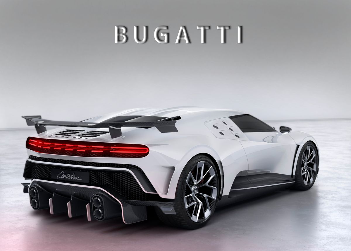 'Bugatti Centodieci' Poster, picture, metal print, paint by Magadire ...