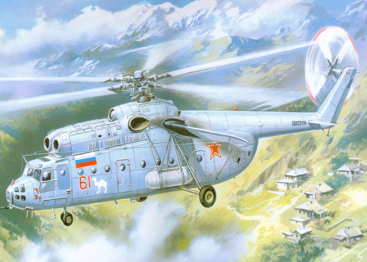 'Mil Mi6' Poster, picture, metal print, paint by World War | Displate